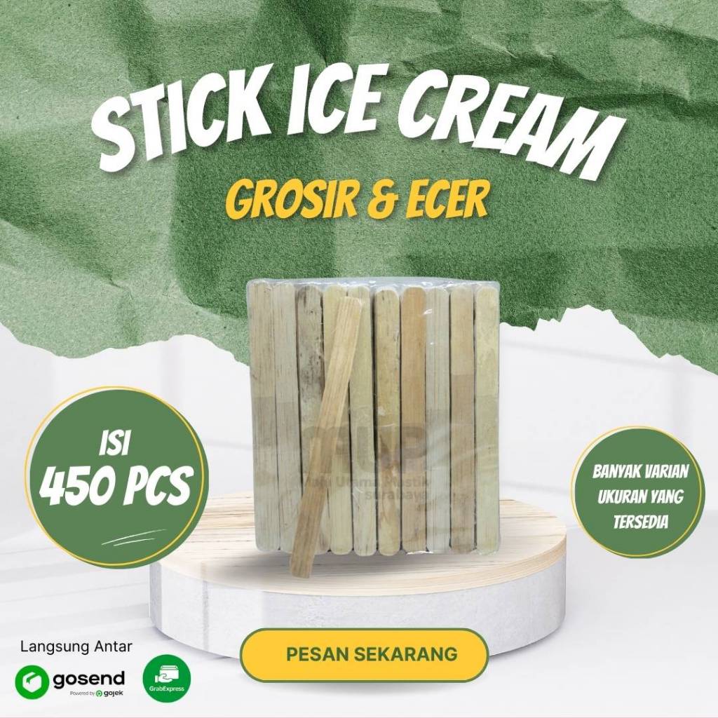 Jual Stik Es Krim/ Stick Ice Cream/ Tusuk Es Krim//TOKO MAJU UTAMA ...