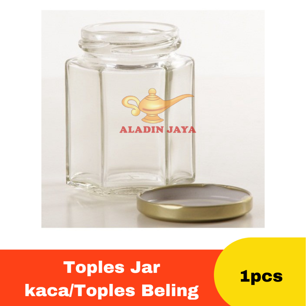 Jual Toples Jar Hexa/Toples Jar kaca/Toples Beling | Shopee Indonesia