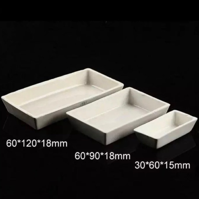 Jual 90x60mm Porcelain Ceramic Crucible Cupel Boat Chemical Laboratory ...
