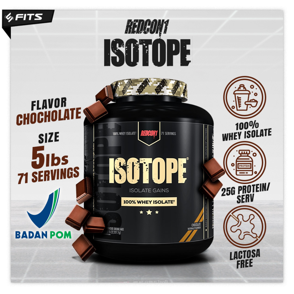 Jual Redcon1 ISOTOPE 5 LB WHEY ISOLATE 100 protein murni | Shopee Indonesia