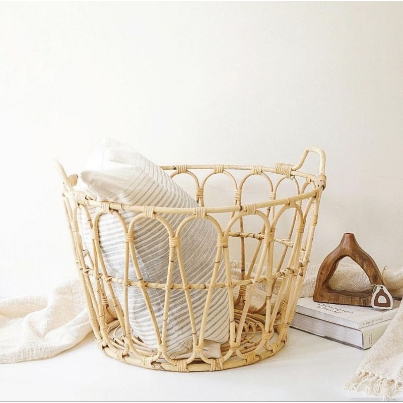 Jual Keranjang loundry rotan/box multifungi minimalis | Shopee Indonesia