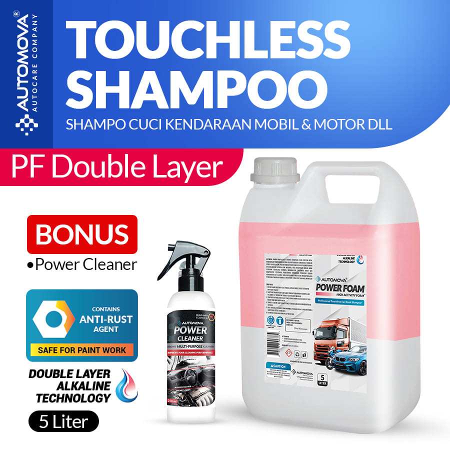 Jual AUTOMOVA - Touchless Shampoo (5 Liter) Power Foam Shampo Double ...