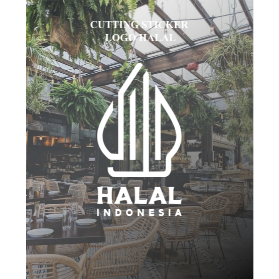 Jual Cutting Sticker Logo Halal Indonesia MUI Stiker Kaca Dinding ...