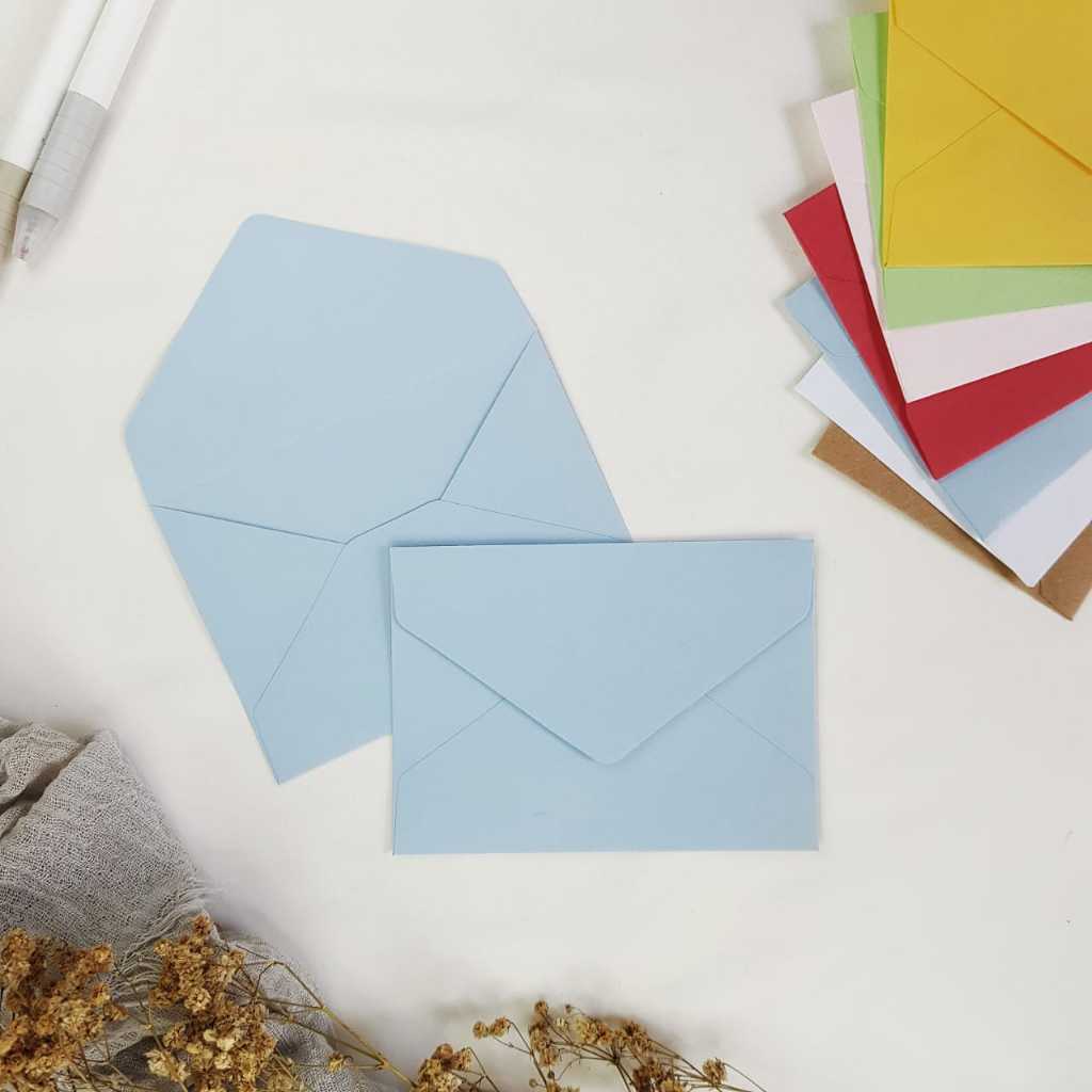 Jual AMPLOP A6 COKLAT MERAH PUTIH KUNING BIRU HIJAU AMPLOP A6 / AMPLOP ...