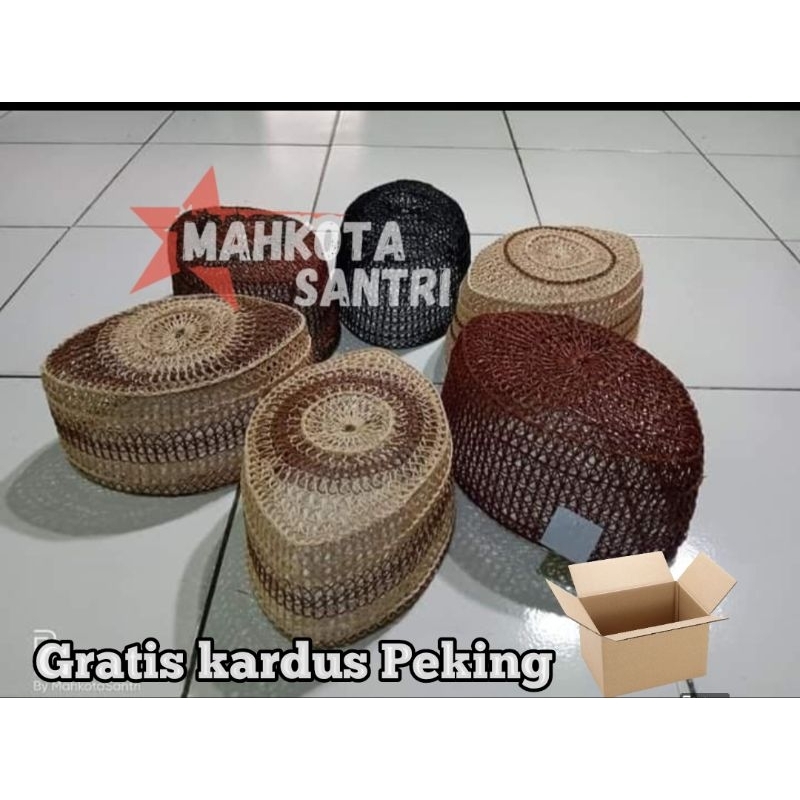 Jual Peci Rotan 5 Motif Pilihan, Songkok Hitam, Kopiah, Peci Gusdur ...