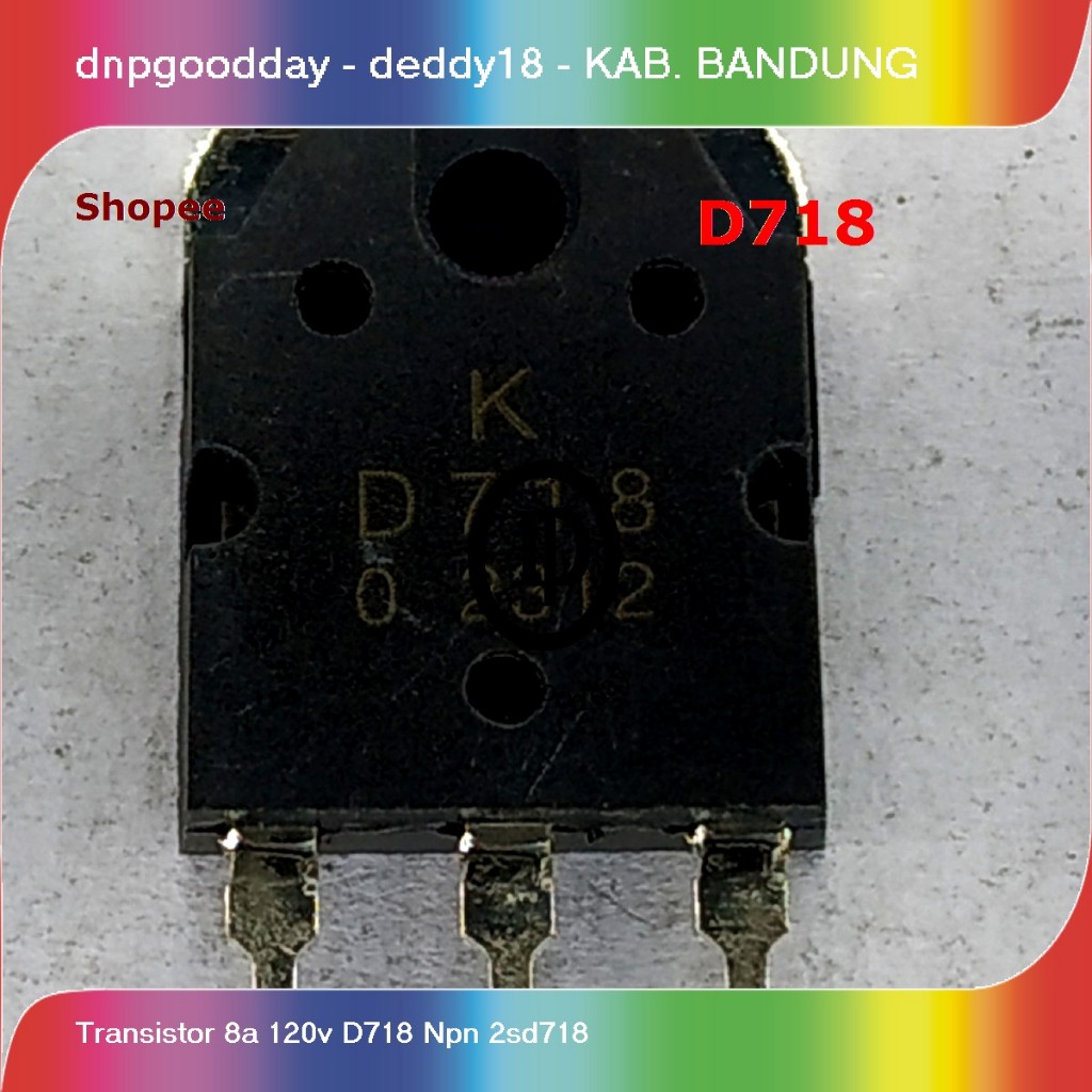 Jual transistor 8a 120v d718 npn 2sd718 | Shopee Indonesia