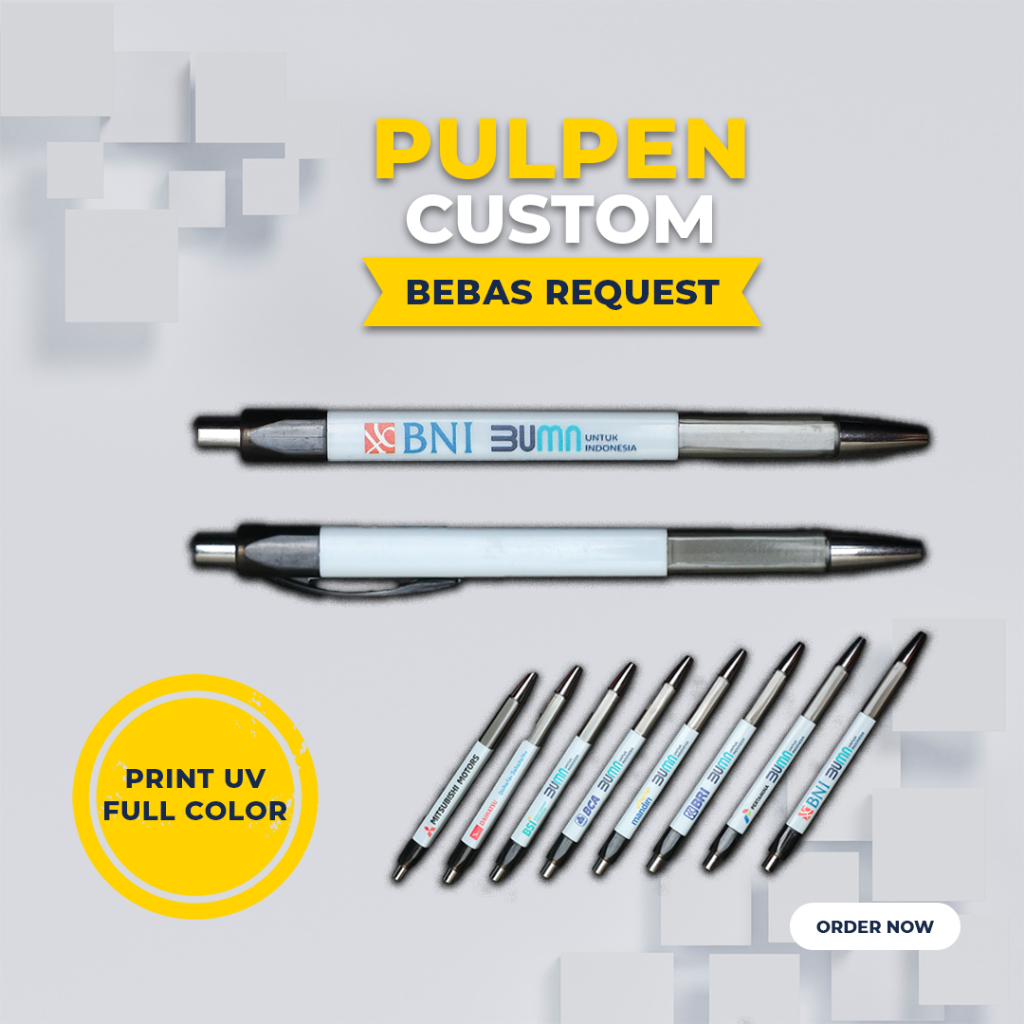Jual CUSTOM PULPEN BALLPOINT PENA PRINT UV PERMANEN ANTI AIR SOUVENIR ...