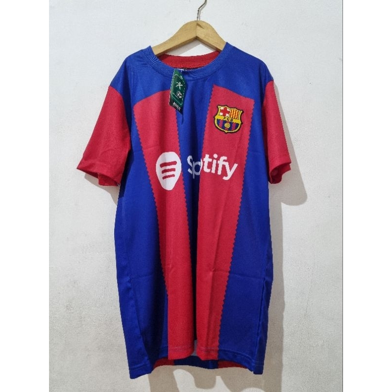 Jual Jersey bola klub eropa warna merah- biru printing terbaru | Shopee ...