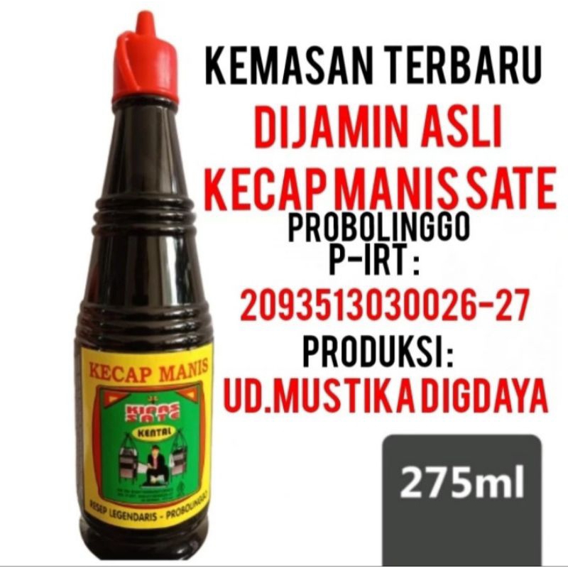Jual Kecap Sate / Kipas Sate Kecap Manis Kental & Gurih 275 ml Botol ...