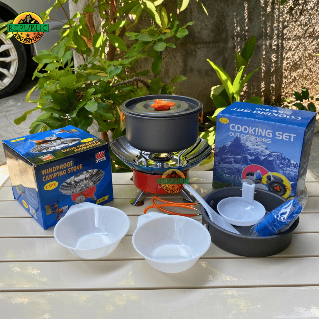 Jual Paket Murah Cooking Set DS 200 + Kompor Kotak Bunga Portable Alat ...