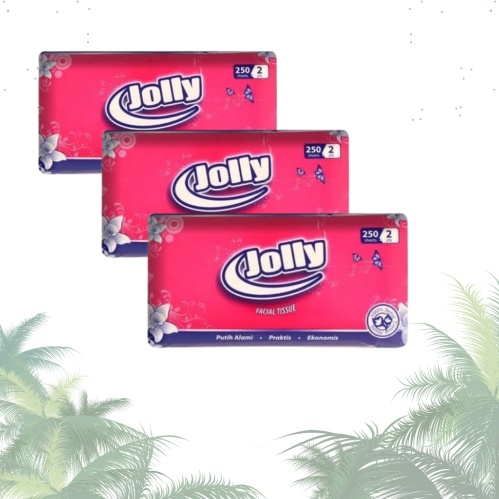 Jual Tissue Jolly / Tisu Jolly 2 ply (isi 250 lembar) | Facial Tissue ...