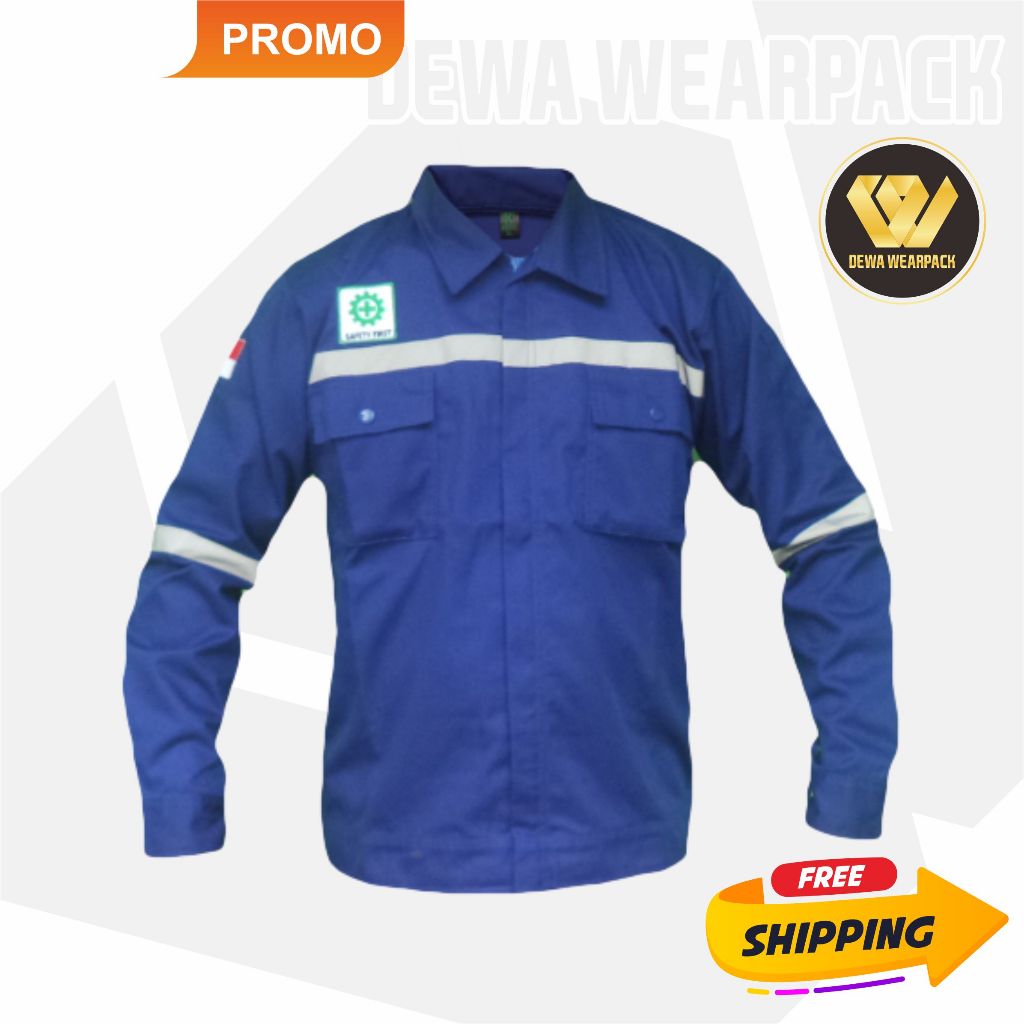 Jual Wearpack Safety Atasan Kemeja Baju Kemeja Kerja Lapangan/APD K3 ...