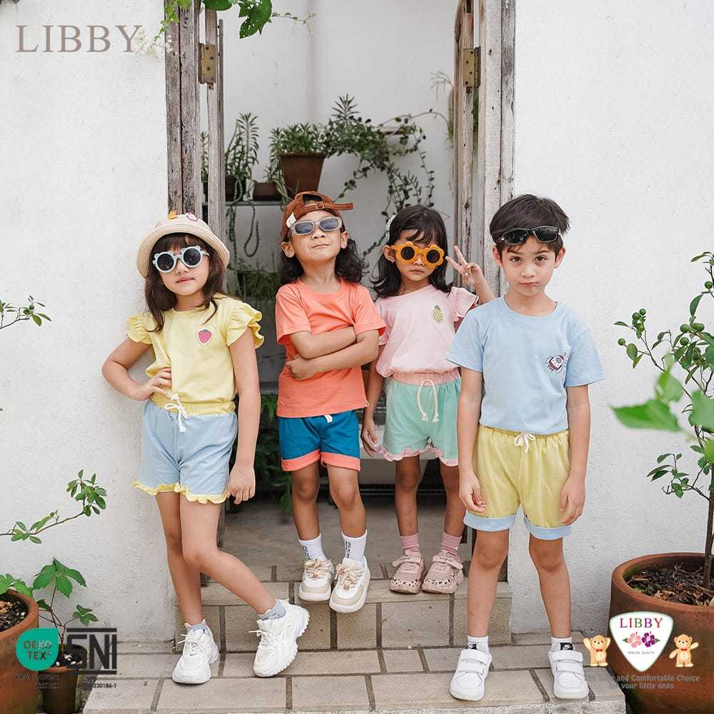 Jual LIBBY Earth Setelan Anak Niji Set Oblong Pendek Celana Pendek ...