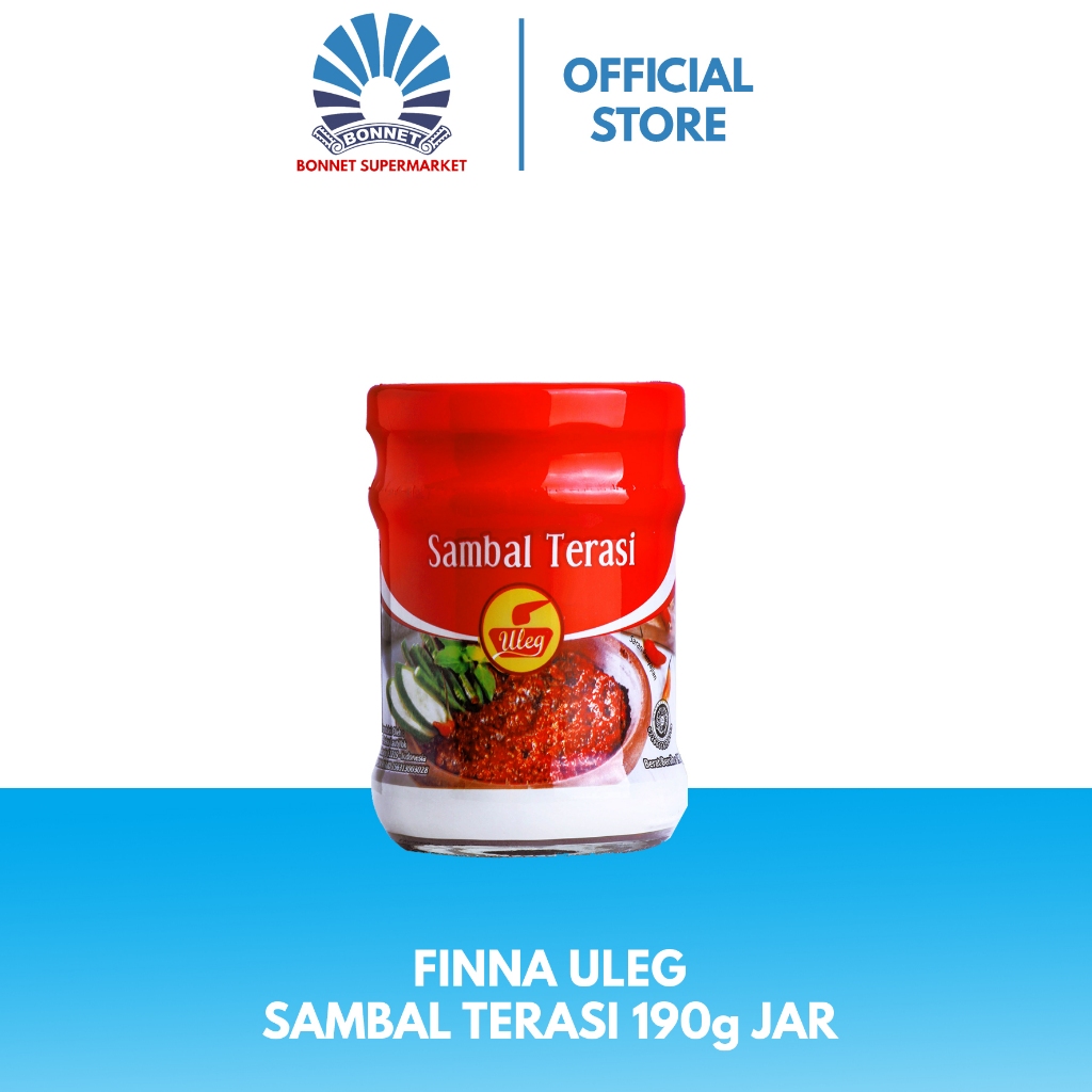 Jual Finna Uleg Sambal Terasi 190g Jar 8991818111090 | Shopee Indonesia