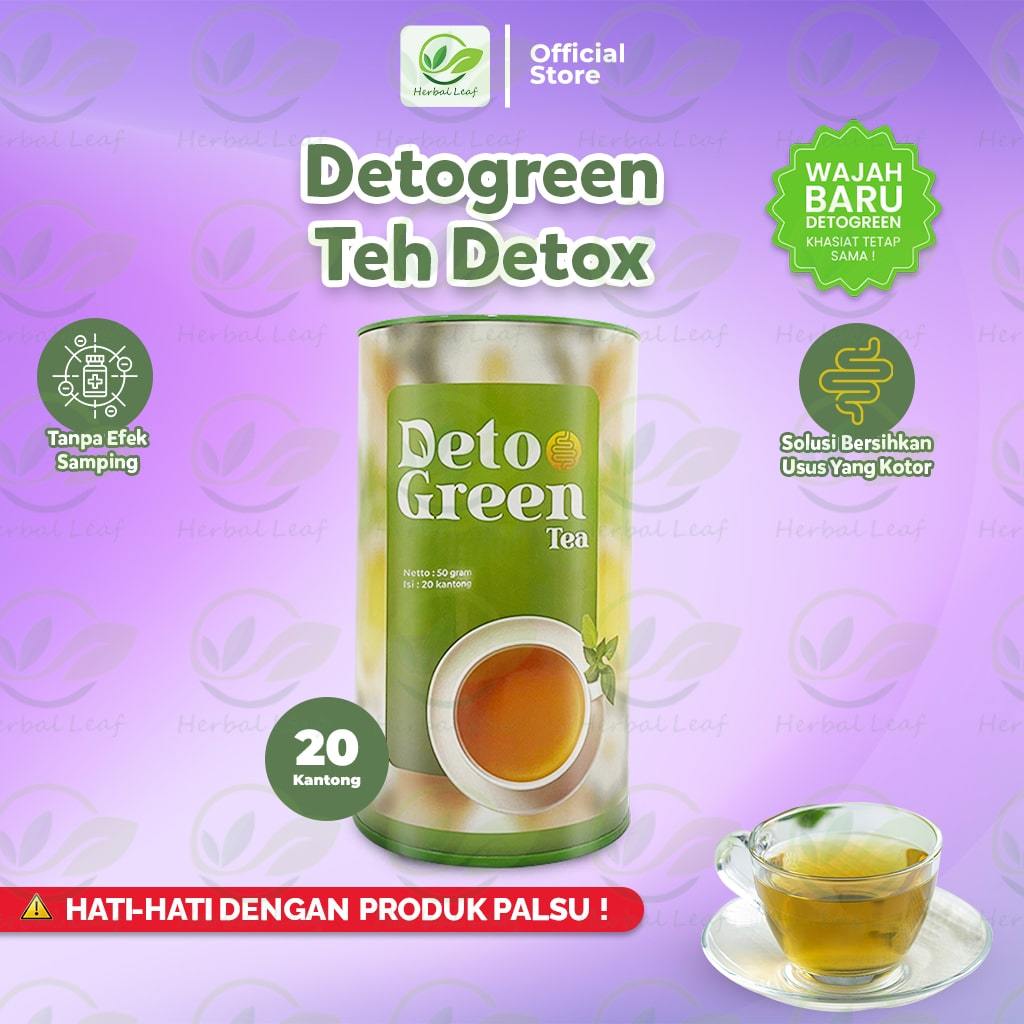 Jual Detogreen Teh Herbal Detox Sistem Pencernaan Membersihkan Usus ...