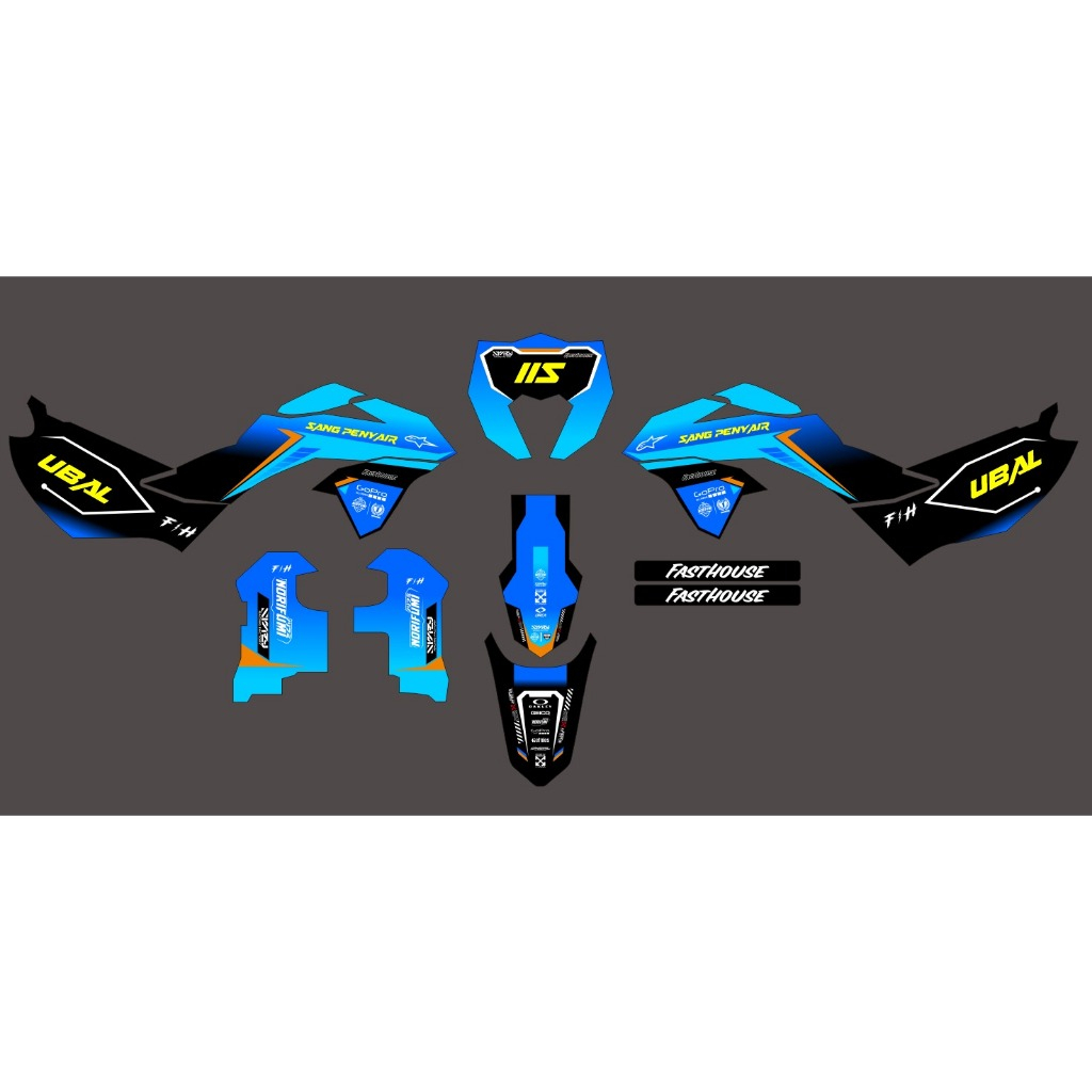 Jual STIKER DECAL SEGALA JENIS MOTOR BISA CUSTOM NAMA NOMOR DLL ...