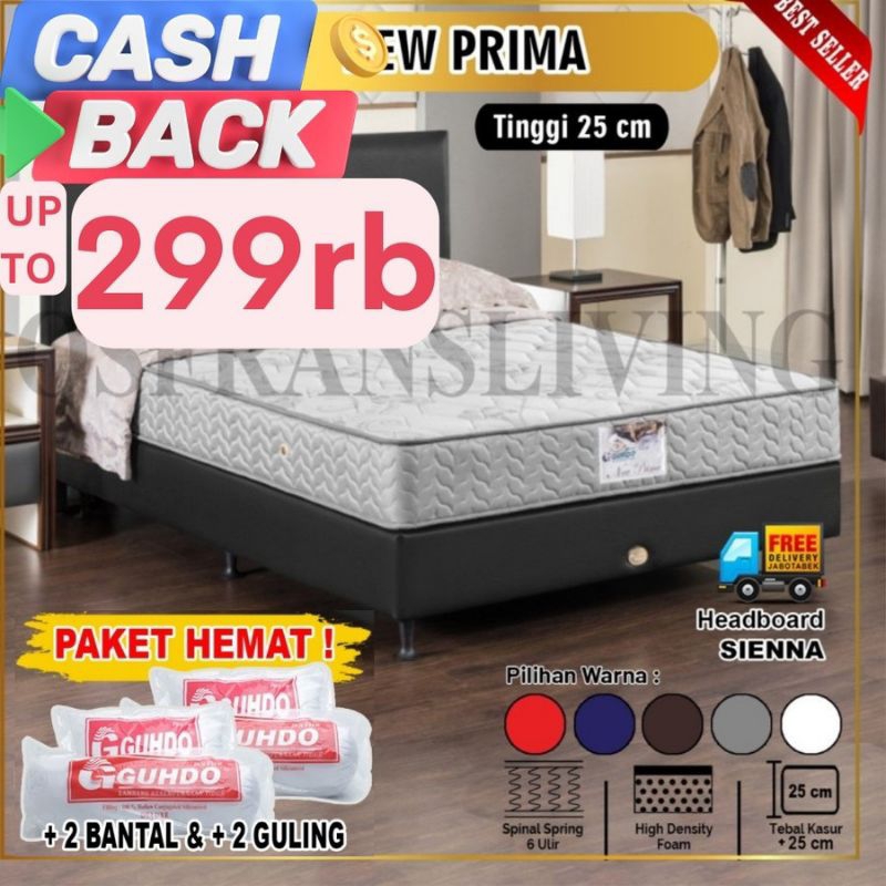 Jual Guhdo Springbed New Prima - 160x200 - Fullset Atlantic Style SPRING BED 90 X 200 100 X 200 ...