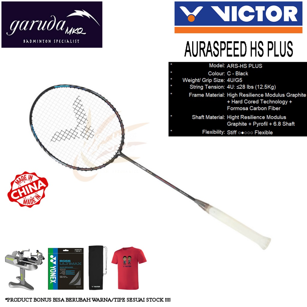 Jual RAKET BADMINTON VICTOR Auraspeed HS PLUS / VICTOR ARS-HS PLUS ...