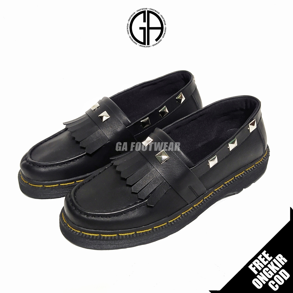 Jual GA FOOTWEAR Hago - Sepatu Docmart Pria Loafers Dr Martens Retro ...