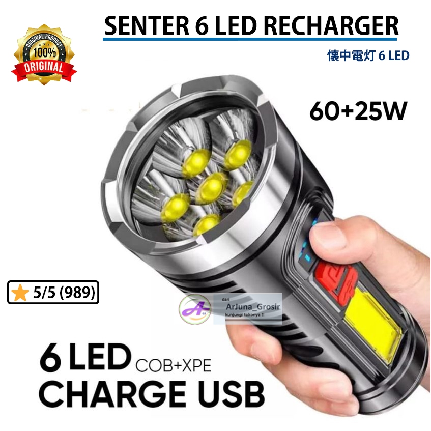 Jual SENTER 6 LED WATERPROF TERANG + COB MURAH DISKON !!! | Shopee ...