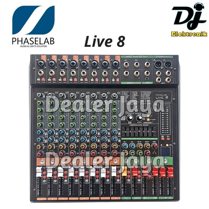 Jual Mixer Analog Phaselab / Phase Lab LIVE 8 / LIVE8 - 8 channel ...