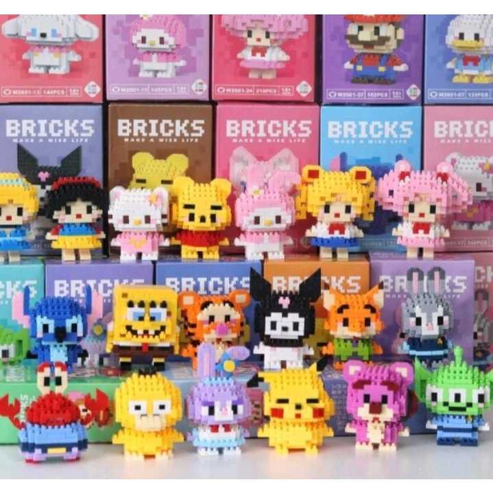 Jual Bricks Puzzle / Bricks Block DIY / Bricks Block Karakter DIY ...