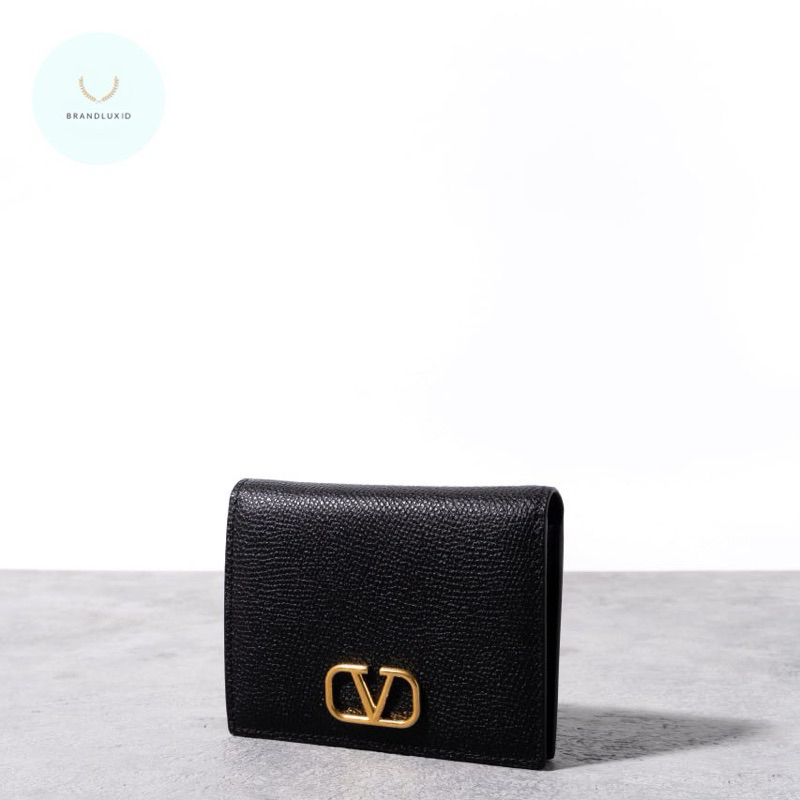 Jual Valentino Mini vlogo compact wallet Black | Shopee Indonesia