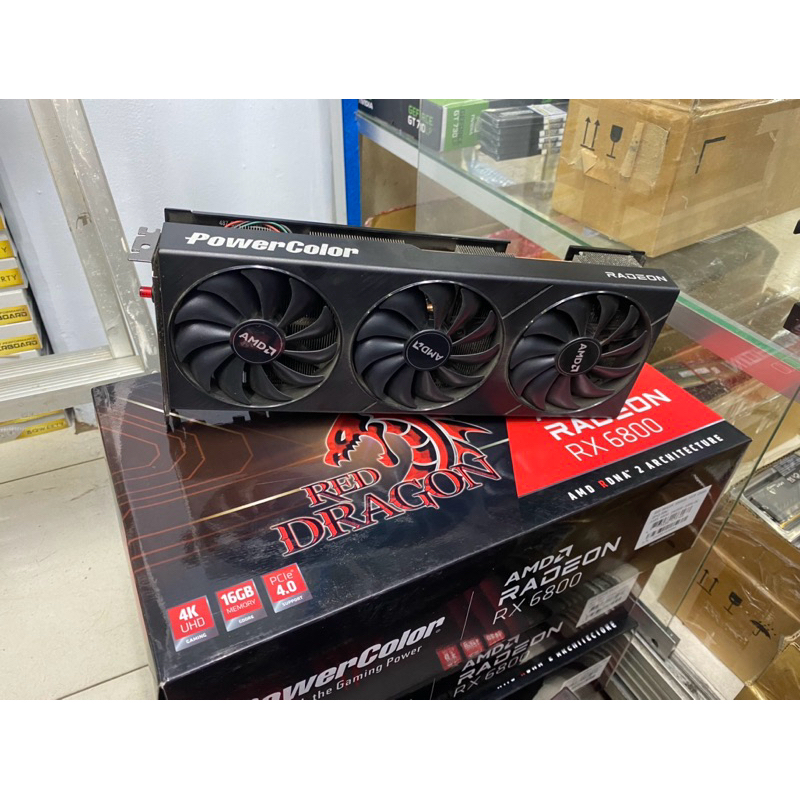 Jual VGA POWERCOLOR RX 6800 FIGHTER 16GB DDR6 2ND | Shopee Indonesia