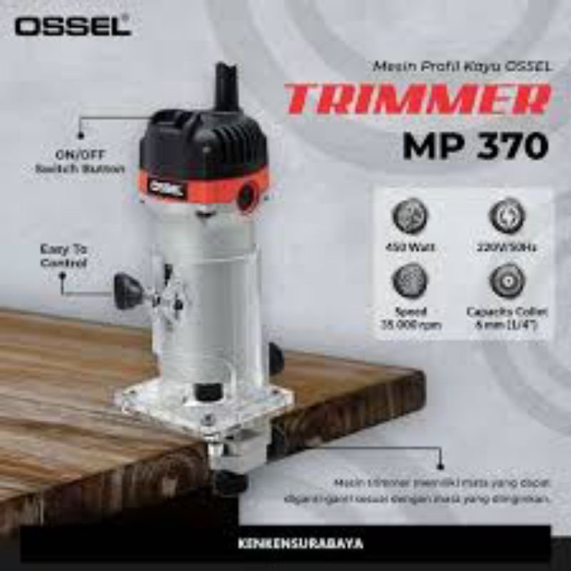 Jual Mesin Router Kayu OSSEL MP370 Trimmer Kayu Mesin Profile | Shopee Indonesia