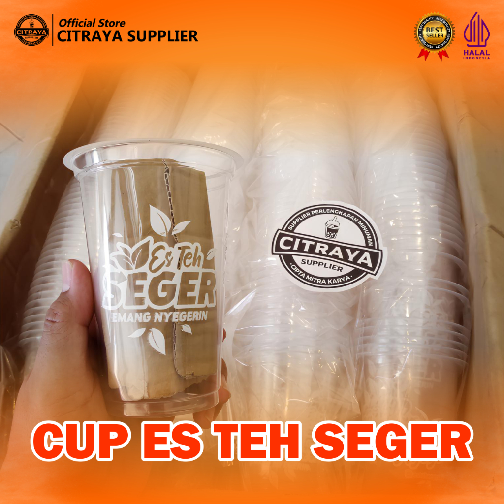 Jual PAKET CUP PLASTIK 16 OZ & 22 OZ + SEDOTAN STERIL 100 pcs ES TEH ...