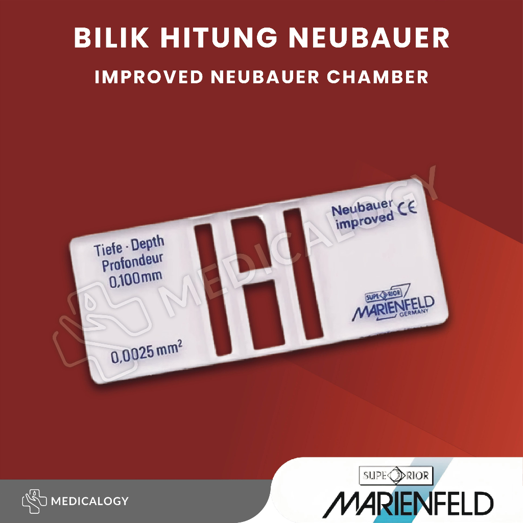 Jual Bilik HItung Superior Marienfeld Counting Chamber Improved Neubauer | Shopee Indonesia