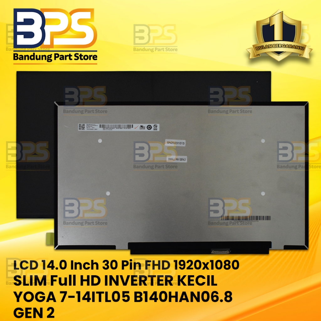 Jual LED LCD 14.0 Full HD 30 Pin Small Inverter Slim Short Bracket ...