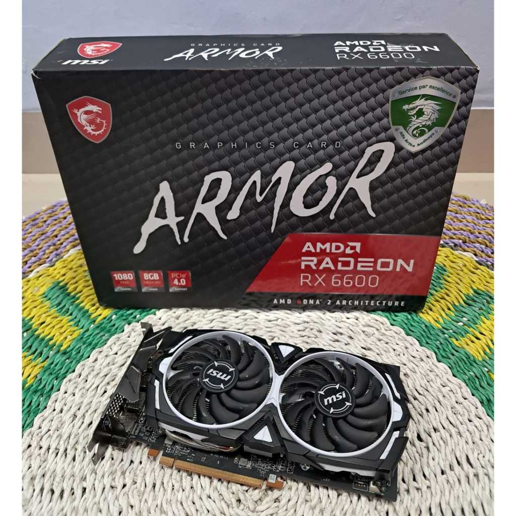 Jual VGA Radeon MSI RX 6600 Armor 8GB DDR6 128GB Gaming PES GTA Garansi ...