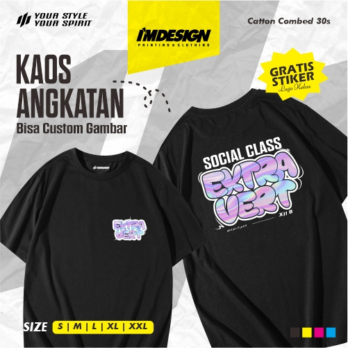 Jual Kaos Kelas Custom Bebas Ganti Gambar Dan Tulisan | Shopee Indonesia
