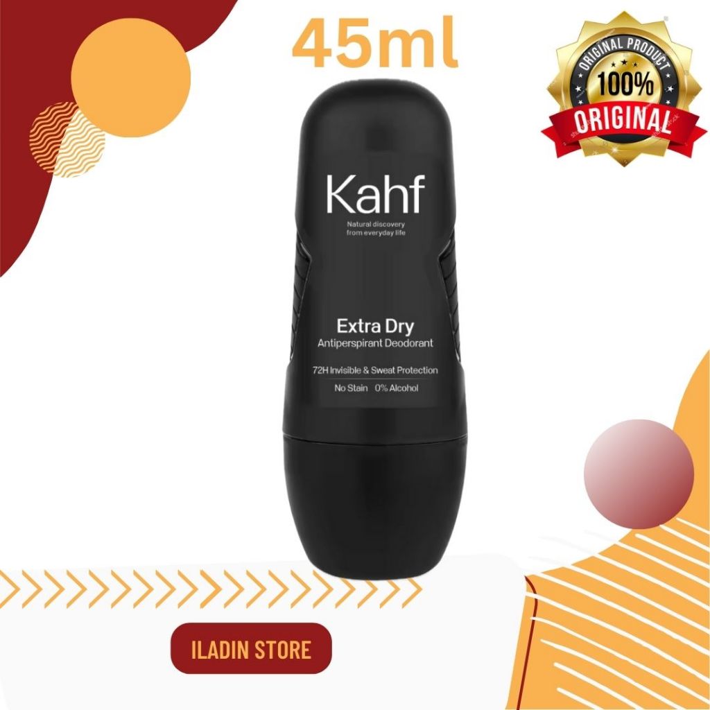 Jual Kahf Antiperspirant Deodorant Roll On 45 ml(Hitam) - Deodorant ...