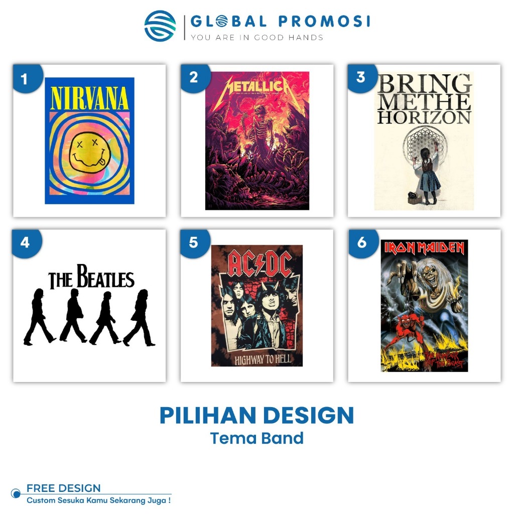 Jual Pilihan Desain Tema Band Untuk Custom MUG Dan Tumbler | Shopee ...
