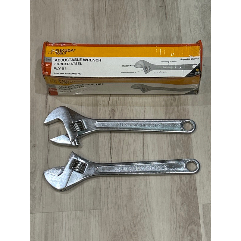 Jual Kunci Inggris / adjustable wrench FUKUDA 12 inch | Shopee Indonesia