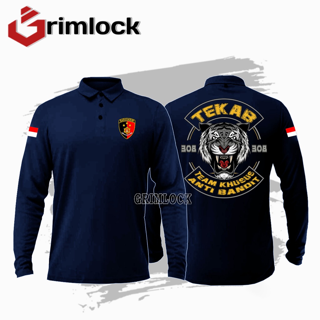 Jual Kaos Polo Shirt Bareskrim Tekab 308 / Anti Bandit / Tangan Pendek ...
