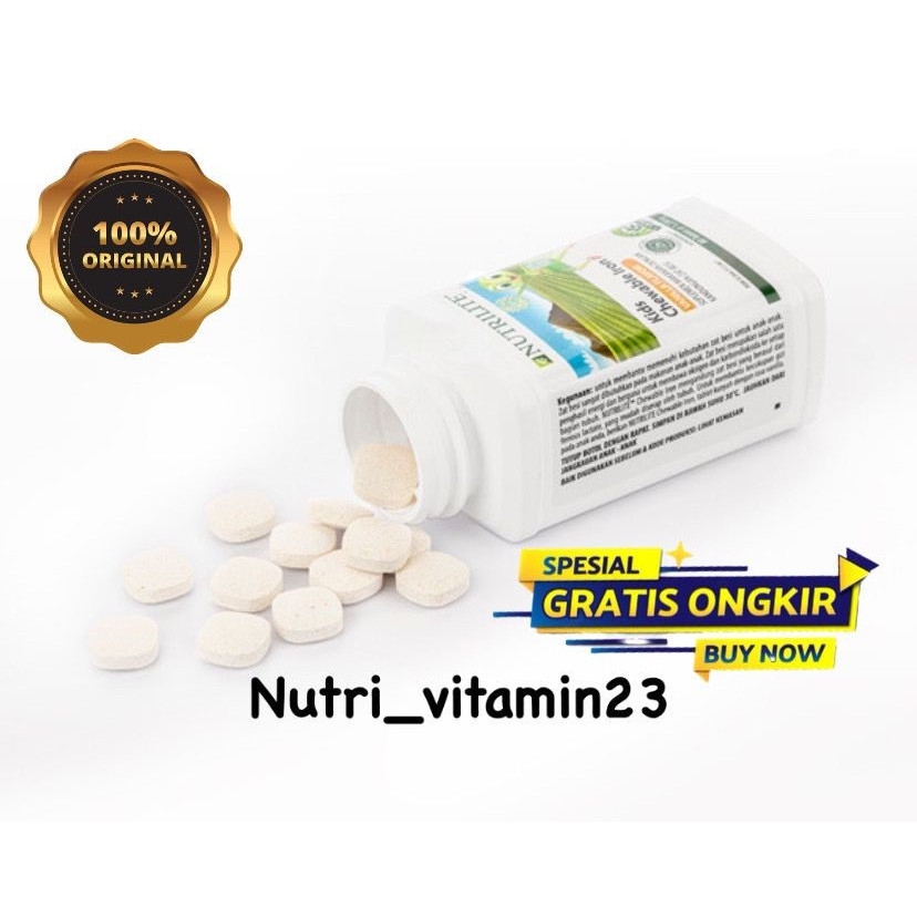 Jual Obat Kesehatan (Nutrilite Chewable Iron) Original 100% | Shopee ...