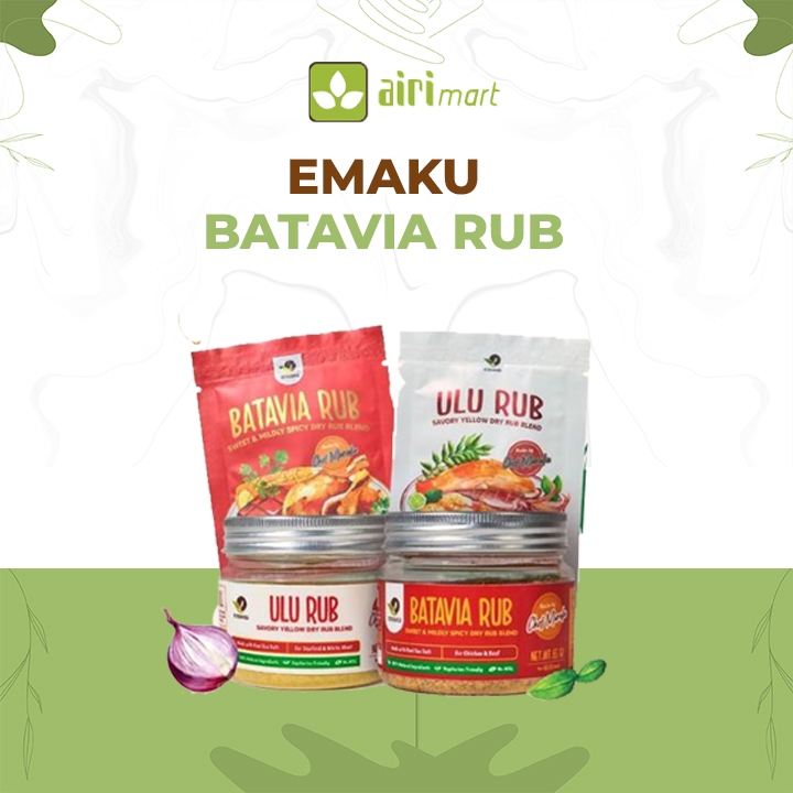 Jual Dry Rub / Ulu rub Emaku Bumbu Masak Dapur Batavia Rub Jar dan ...