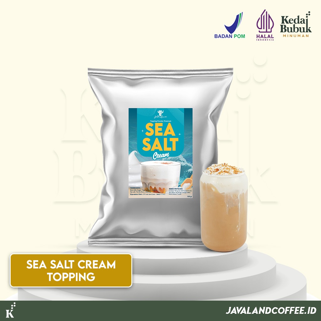 Jual Javaland Topping Sea Salt Cream 500gram | Bubble Drink | Topping ...