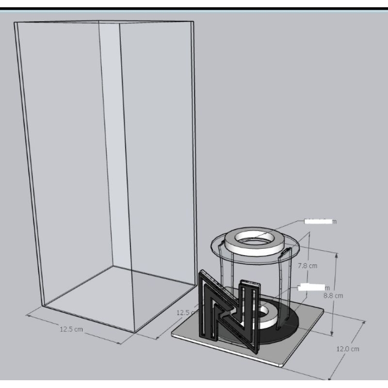 Jual Acrylic Showcase - Box Standing Akrilik untuk Lightstick Nanon ...