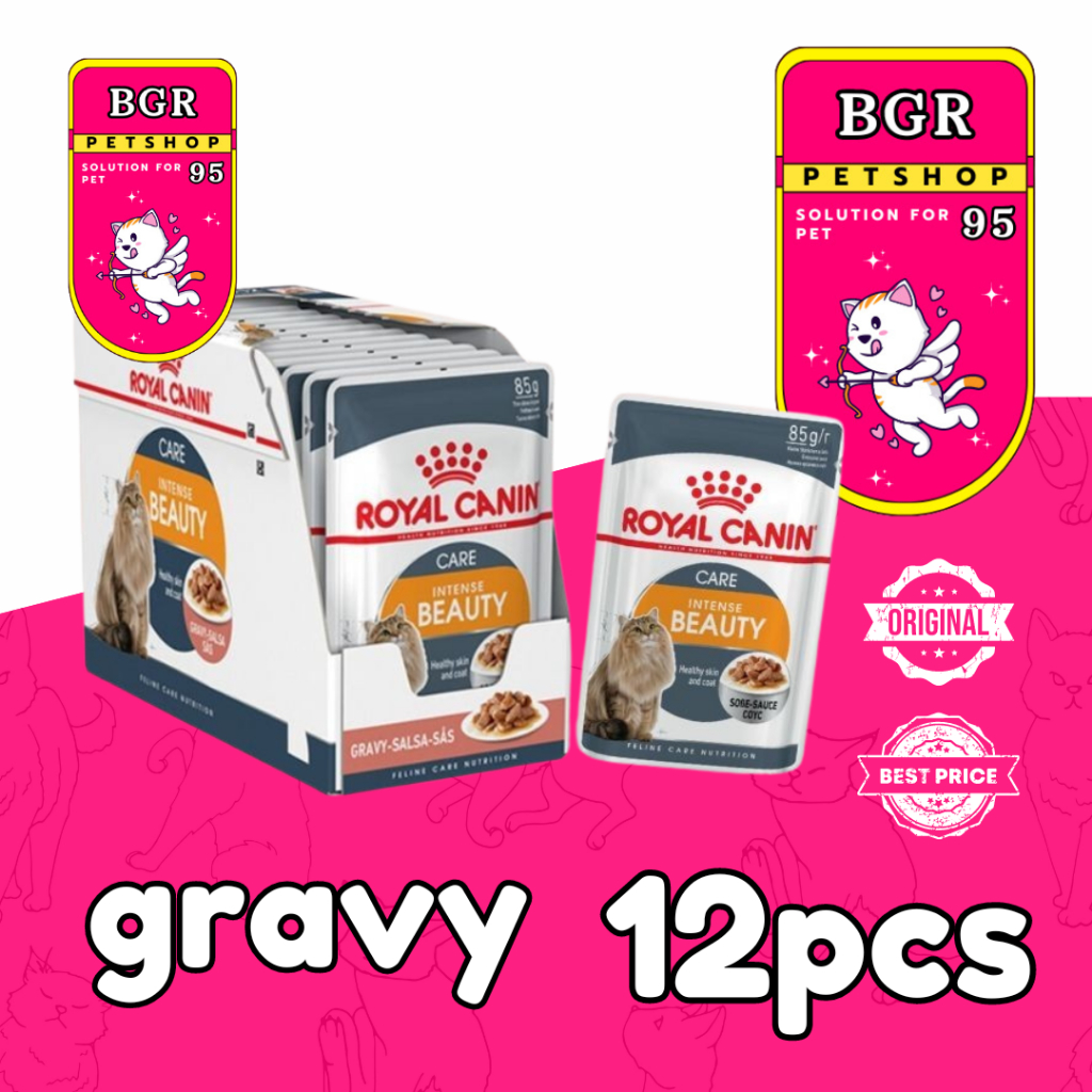 Jual Royal Canin Intense Beauty In GRAVY Pouch 12x85 gr / Dus ( ISI 12 ...
