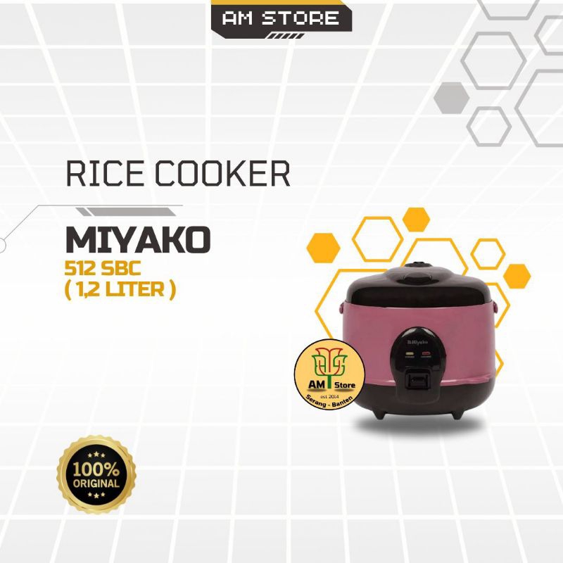 Jual Magic Com Miyako/ Rice Cooker Miyako 512 SBC (1,2 Liter) | Shopee ...
