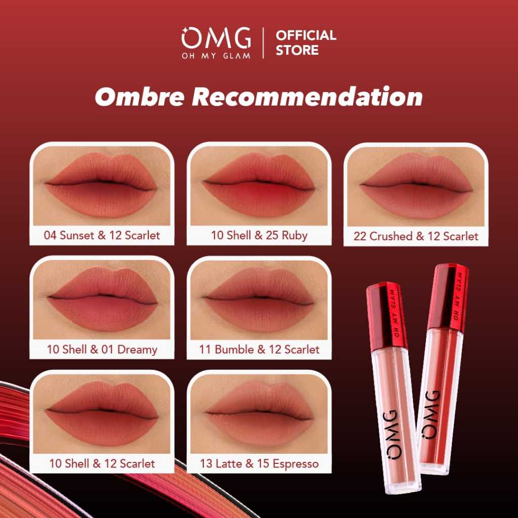 Jual OMG OH MY GLAM MATTE KISS LIP CREAM / MADAME GIE LIP LIQUIDE MATTE ...
