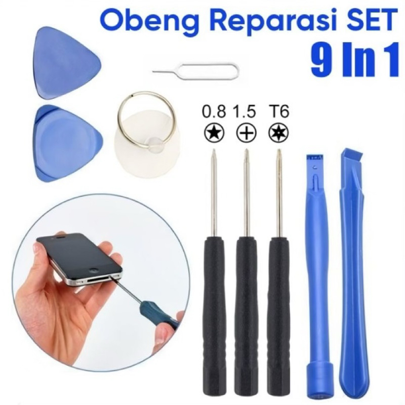 Jual Opening Tools 9 in 1 Alat Pembuka LCD HP Dan Baterai Iphone Android Obeng Set & Tools ...