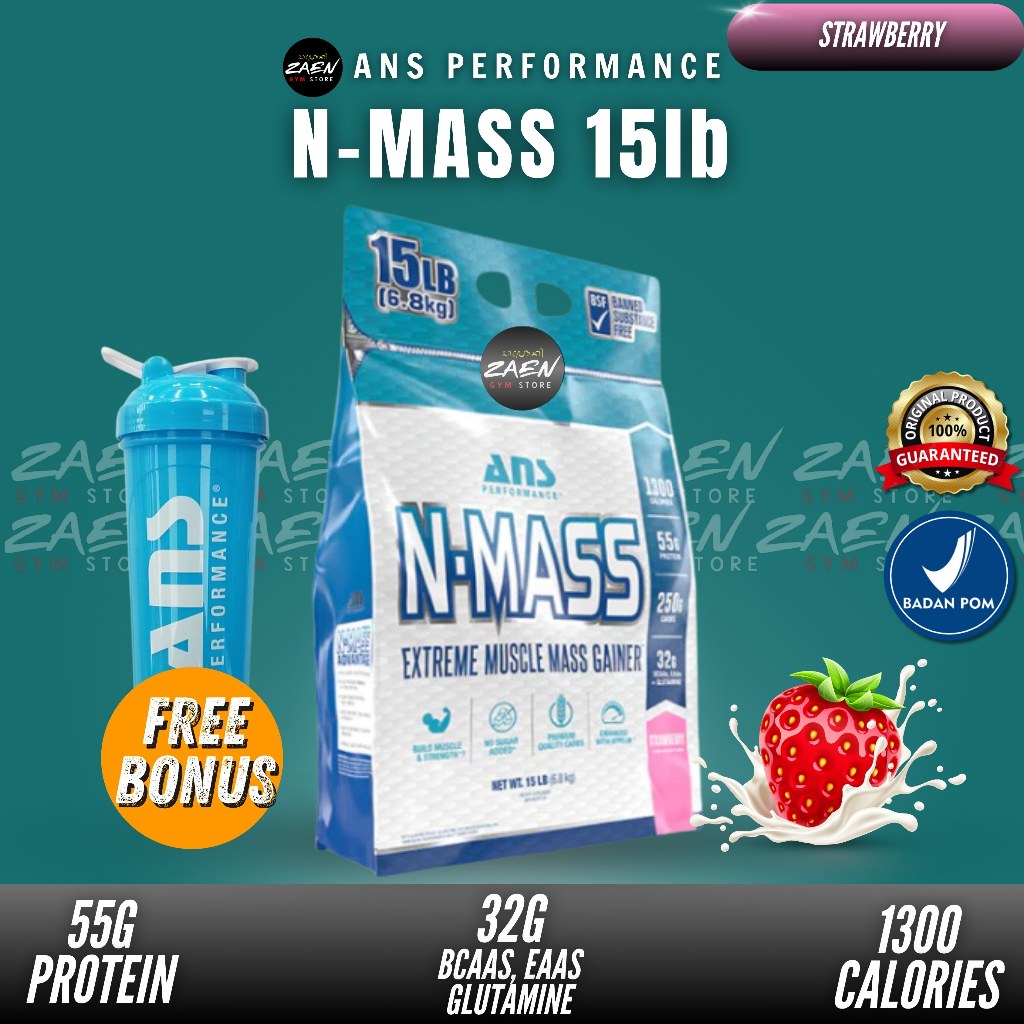 Jual ANS N MASS 15 LBS EXTREME MUSCLE MASS GAINER | Shopee Indonesia