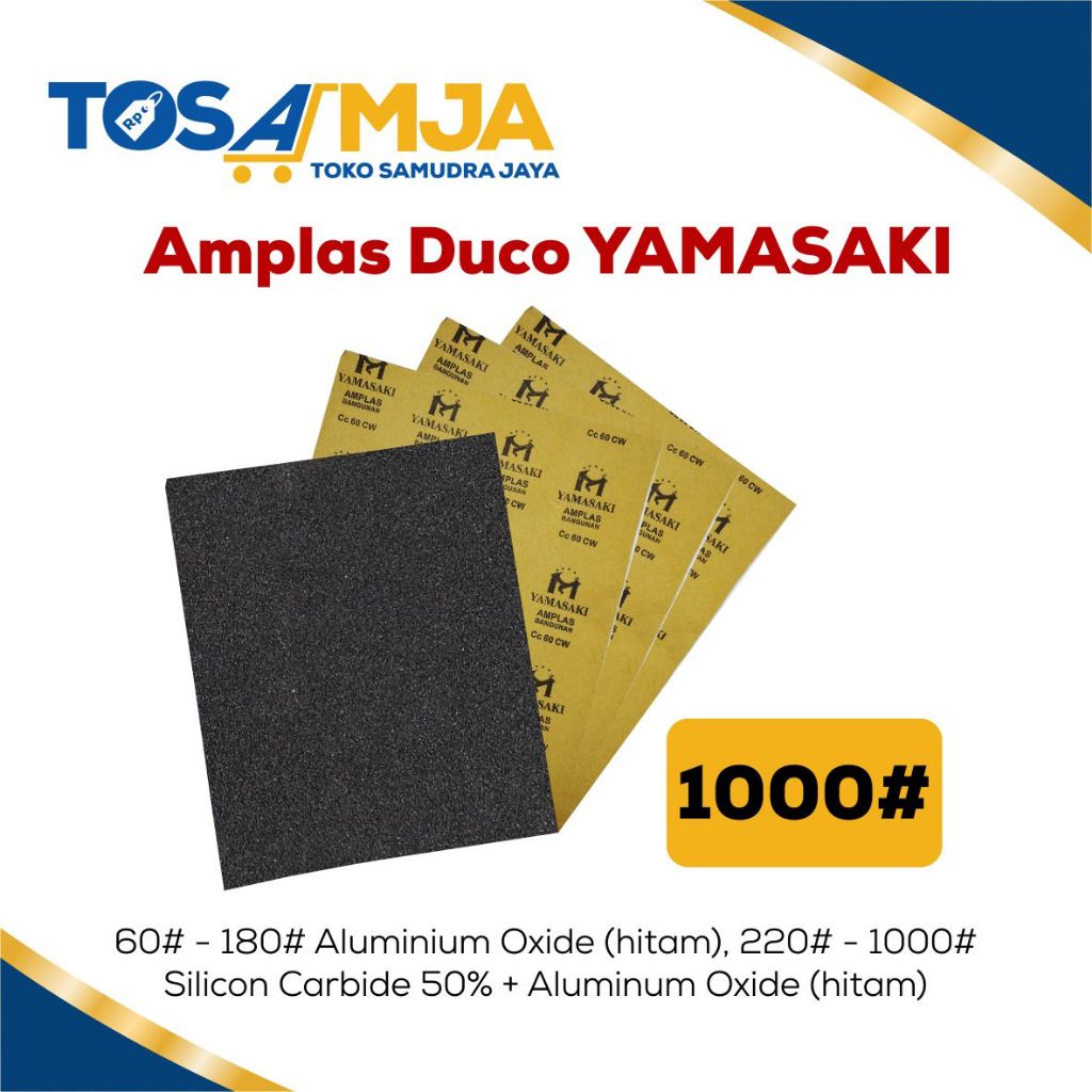 Jual AMPLAS DUCO YAMASAKI/YASQI Grit #60 ~ #2000 [ORIGINAL JAPAN ...