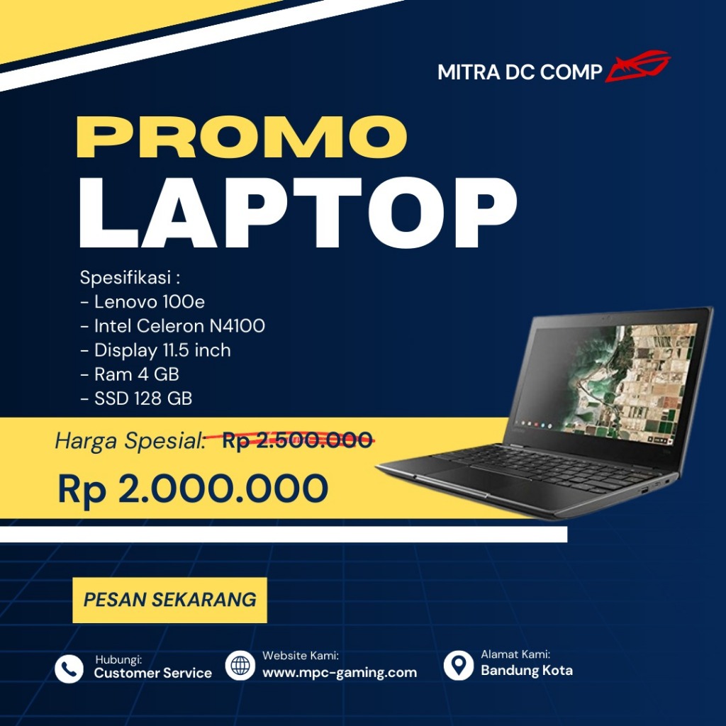 Jual Lenovo 100e 2nd Gen 81M8 | Shopee Indonesia