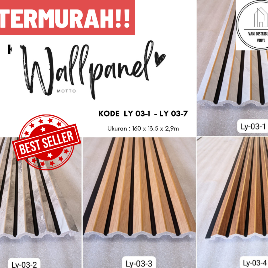 Jual PVC Wall Panel Dinding Dekor Indoor MOTTO Panjang 2,9m | Shopee ...